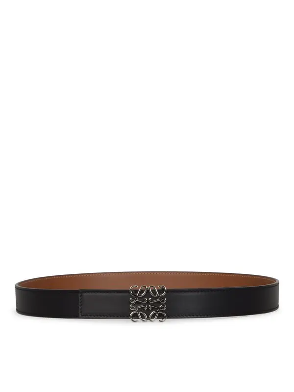Loewe Anagram Reversible 2.8cm Belt - Black