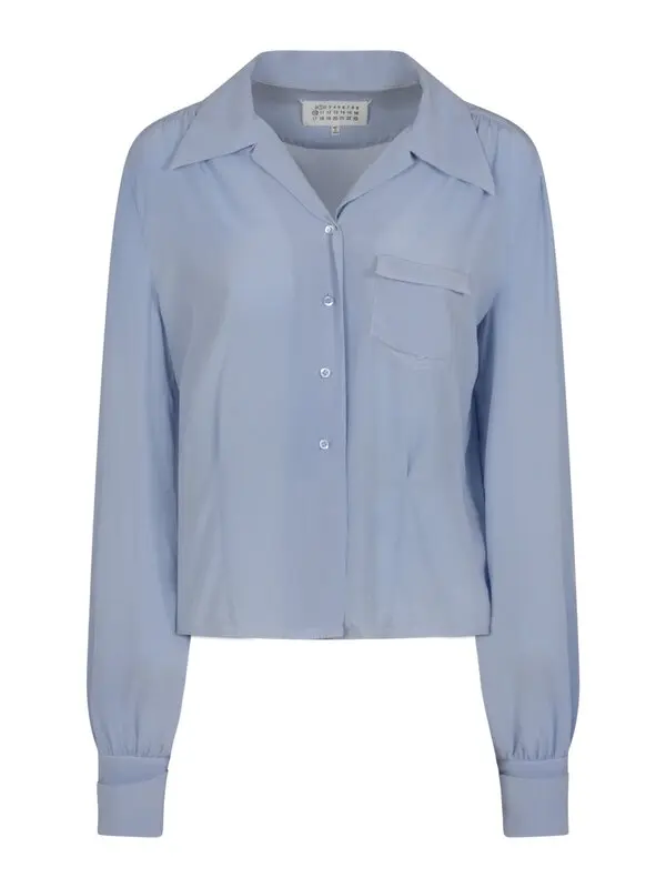 MAISON MARGIELA Long-sleeved Shirt - Blue