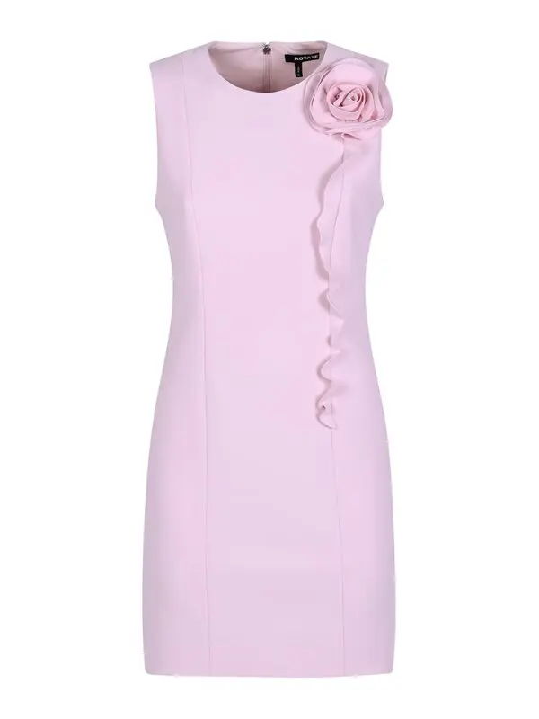 ROTATE BY BIRGER CHRISTENSEN Crepe Mini Flower Dress - Red