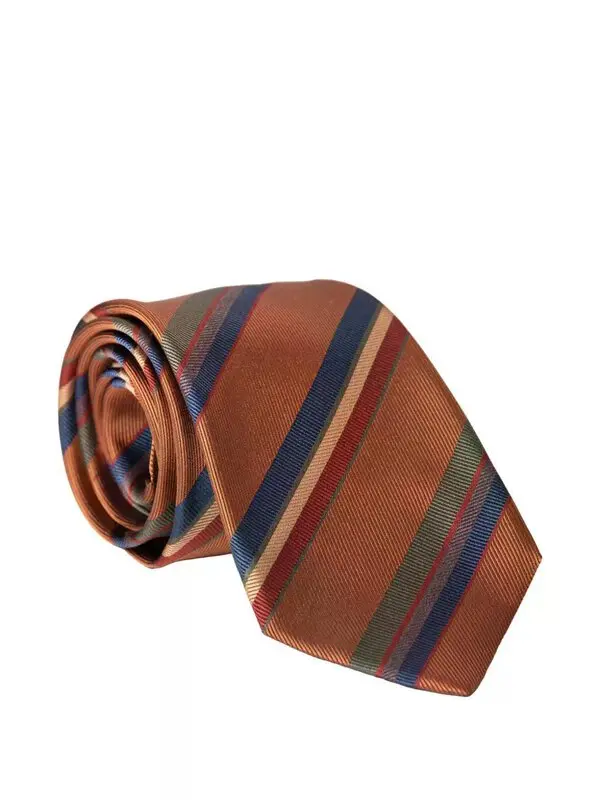 ELIZABETTA Battisti Striped Silk Tie