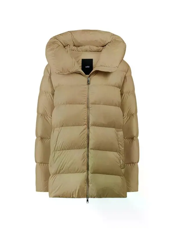 Add Quilted Hooded Puffer Jacket