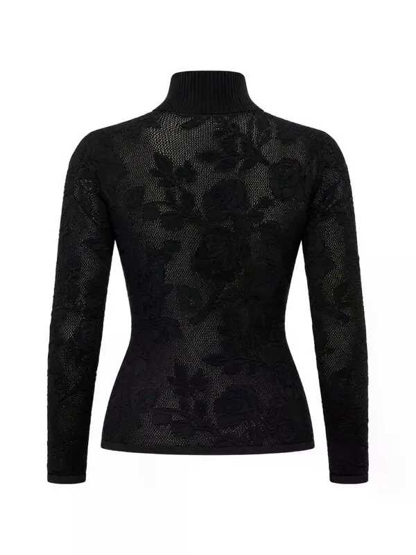 Elie Saab Floral-jacquard Knit Top