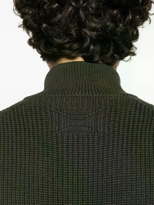 DRUMOHR Waffle-knit Zip-up Cardigan