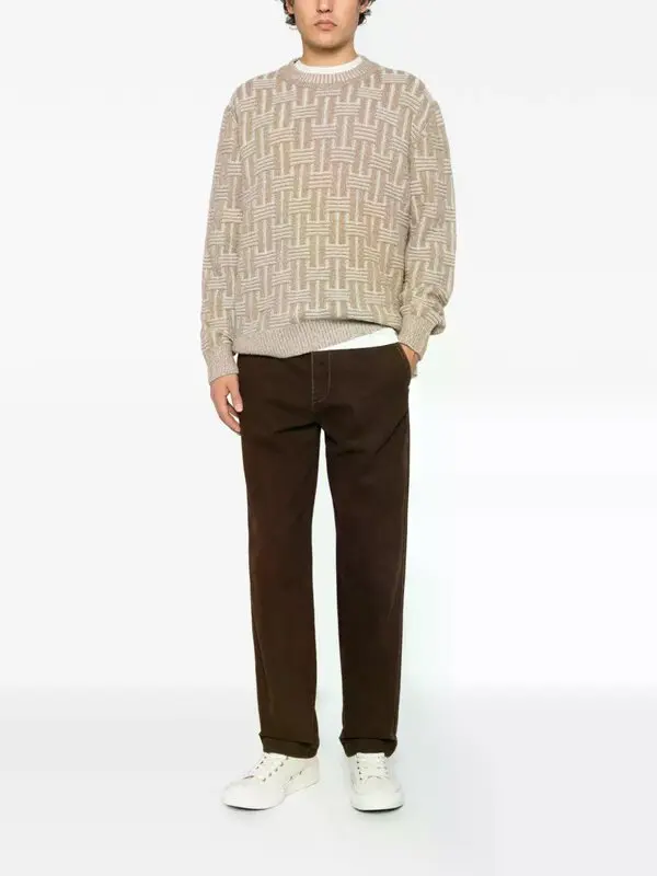 DRUMOHR Basket-weave Sweater - Neutrals