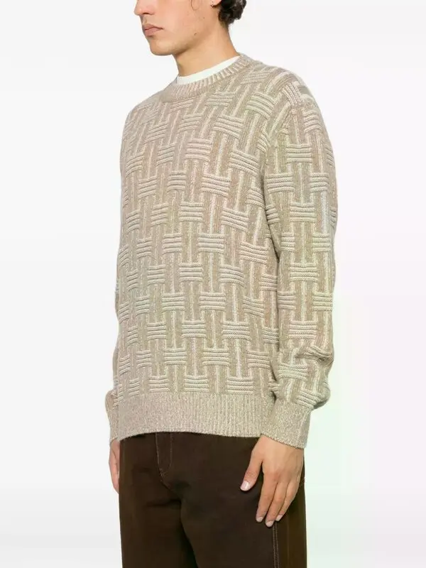 DRUMOHR Basket-weave Sweater - Neutrals