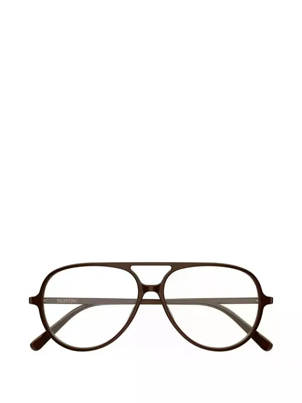 Valentino Garavani Pilot-frame Glasses - Brown
