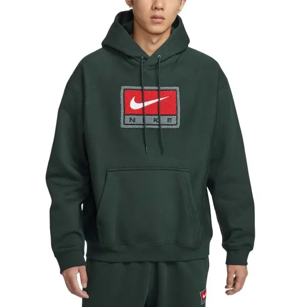 Nike Solo Swoosh Fleece Hoodie 'dark Green Olive