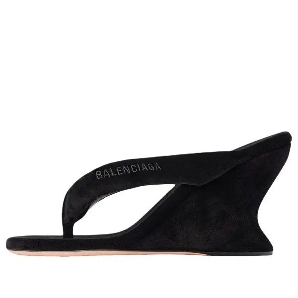 Balenciaga Gaeta Wedge Thong - Black