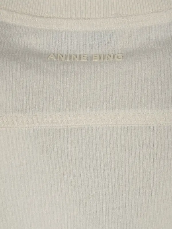 ANINE BING Jaylin Tee Collegiate Cream