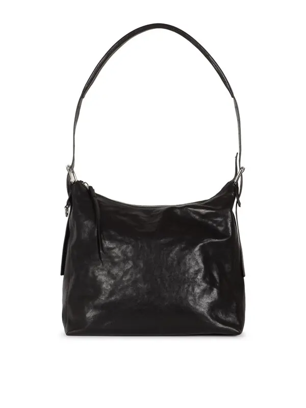 LEMAIRE Small Belted Hobo Bag - Black