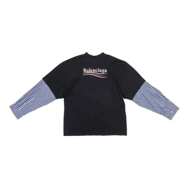 Balenciaga Political Campaign Layered T-shirt - Black