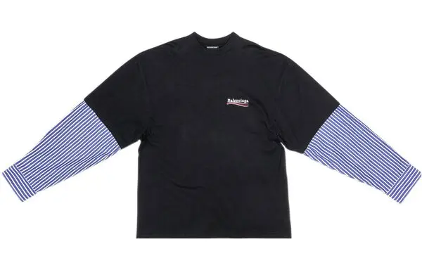 Balenciaga Political Campaign Layered T-shirt - Black