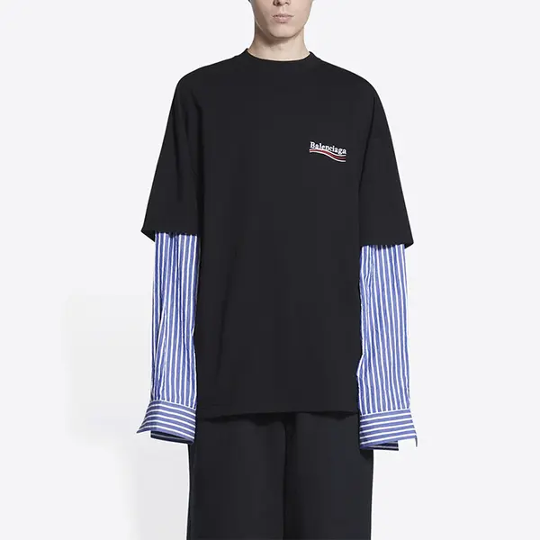 Balenciaga Political Campaign Layered T-shirt - Black