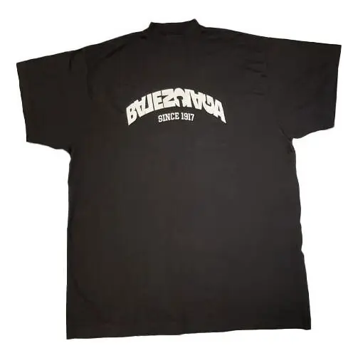 Balenciaga Back Flip T-shirt Oversized - Black