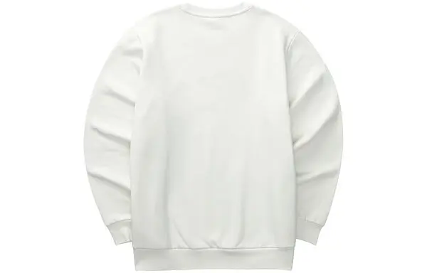Sketchers Diamond Series Letter Printed Crew Sweater 'white Black