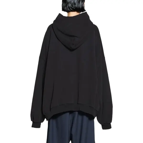 Balenciaga X Adidas Logo Oversized Hoodie White