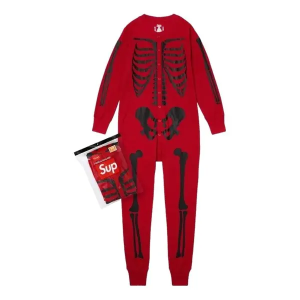 Supreme Fw26 X Hanes Bones Thermal Union Suit