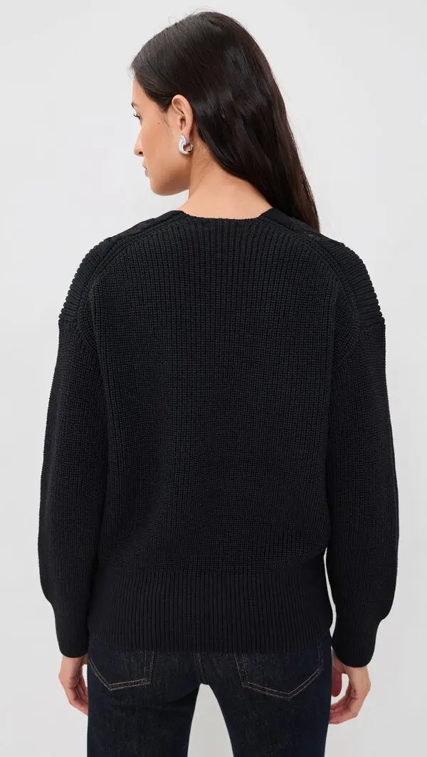 PISTOLA Chiara V Neck Lace Sweater