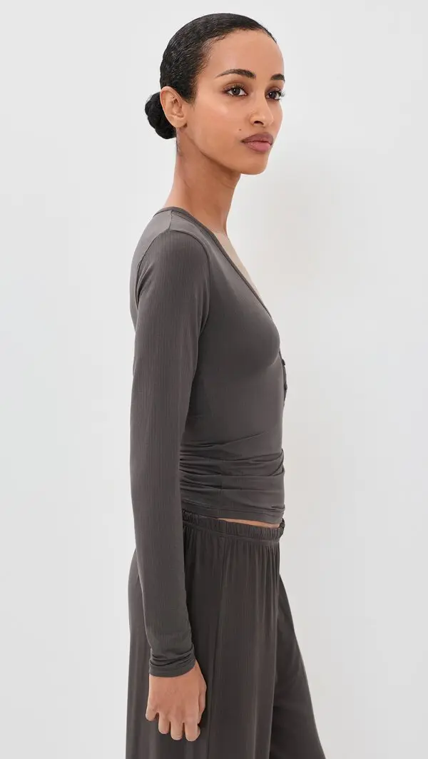 SKIMS Cloud Sleep Henley Top