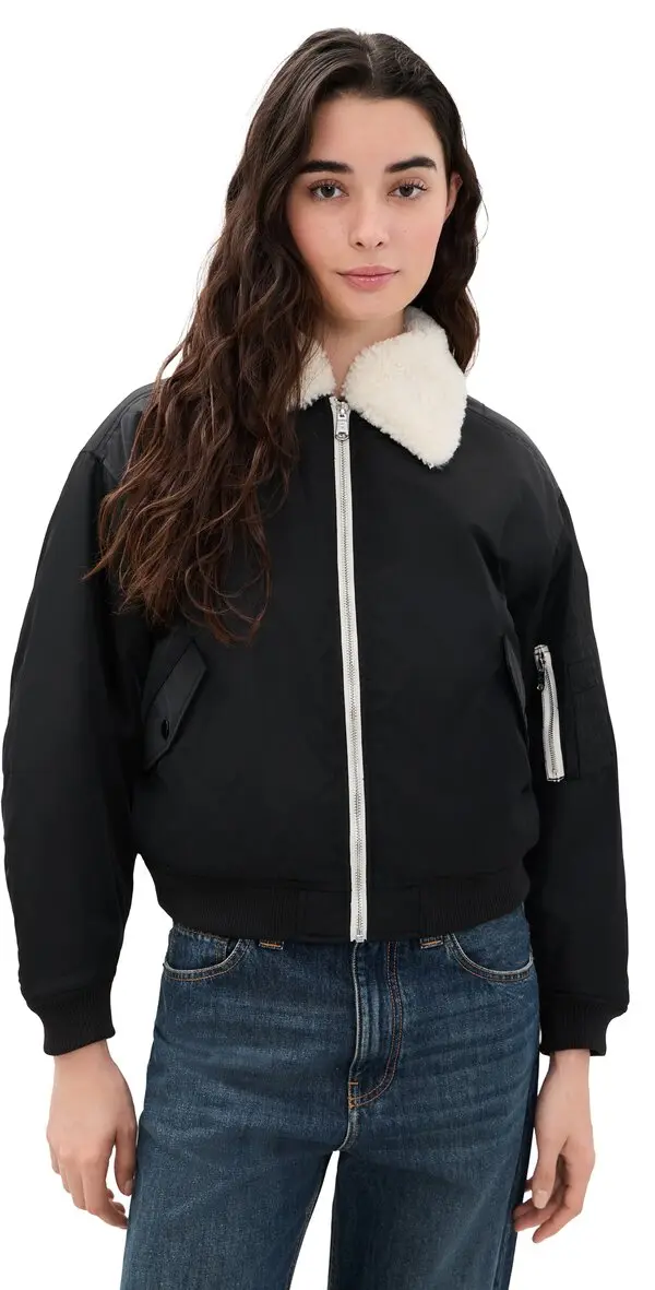 Eterne Riggins Bomber Jacket - Black
