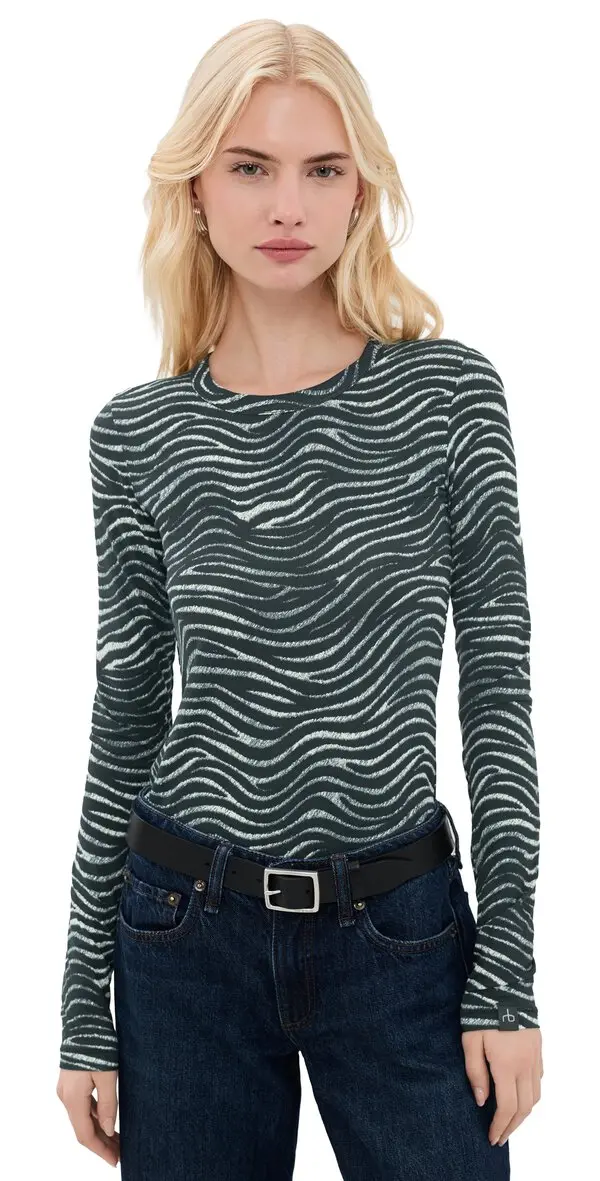 Rag & Bone Luca Zebra Long Sleeve Shirt
