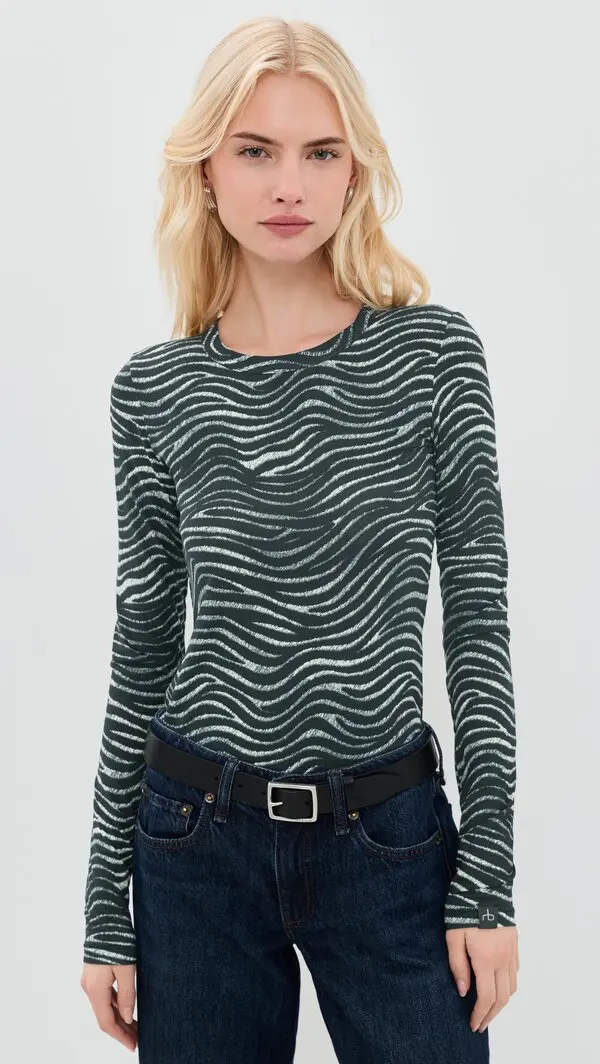 Rag & Bone Luca Zebra Long Sleeve Shirt
