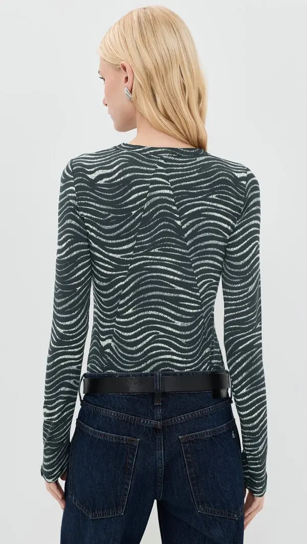 Rag & Bone Luca Zebra Long Sleeve Shirt