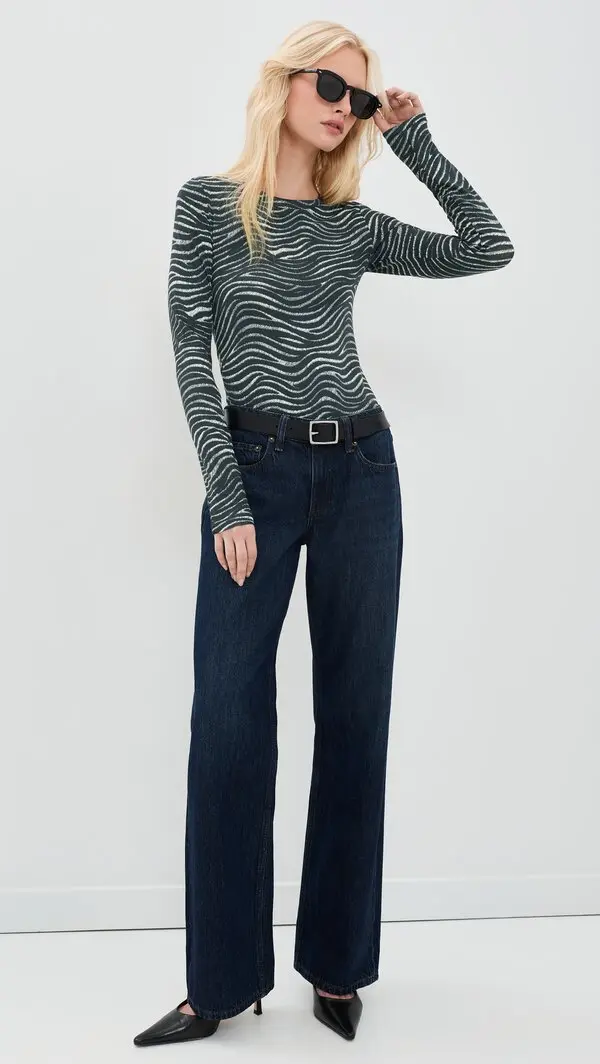Rag & Bone Luca Zebra Long Sleeve Shirt