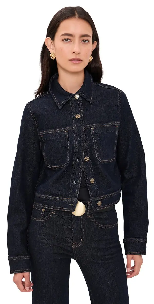 PISTOLA Leonie Cropped Denim Jacket