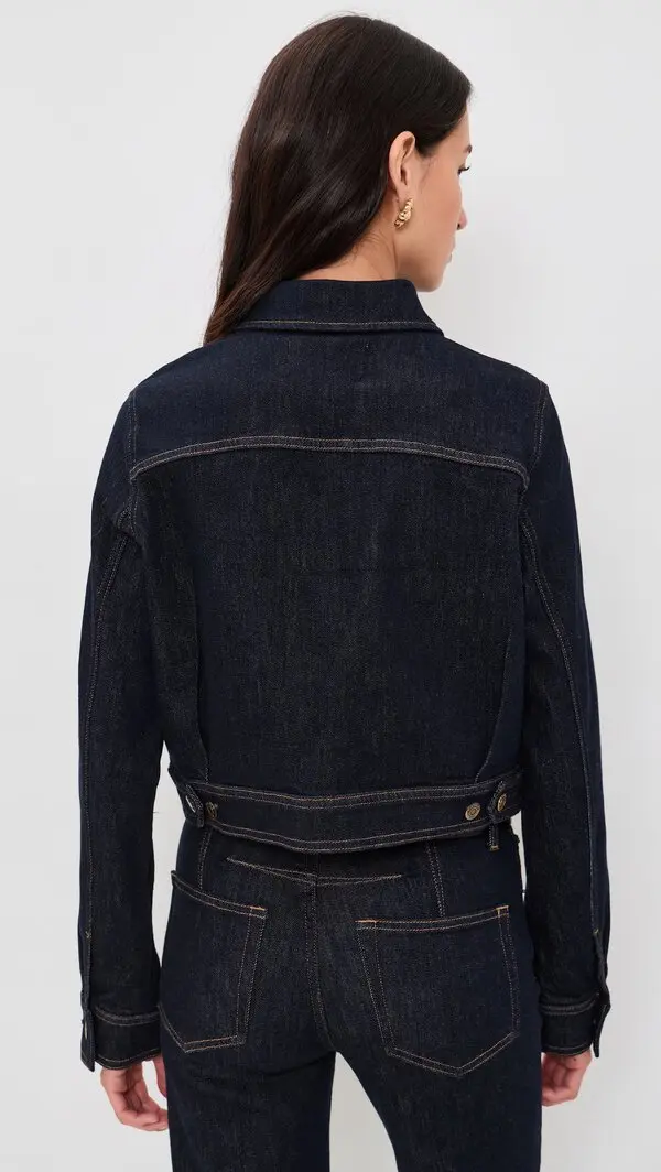 PISTOLA Leonie Cropped Denim Jacket