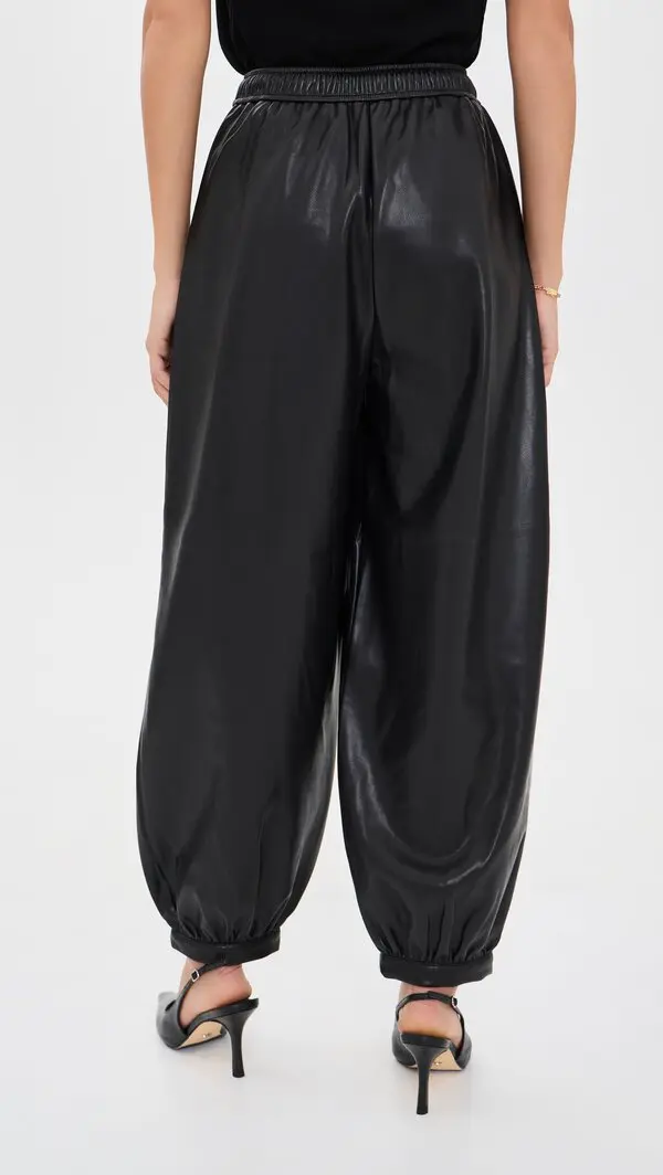 PISTOLA Freya Faux Leather Pull On Harem Pants