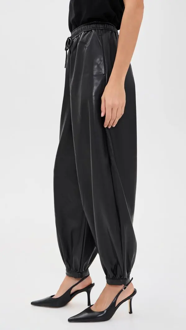 PISTOLA Freya Faux Leather Pull On Harem Pants