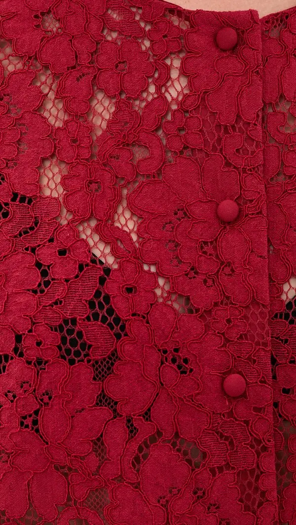FRAME The Lace Button Down Blouse