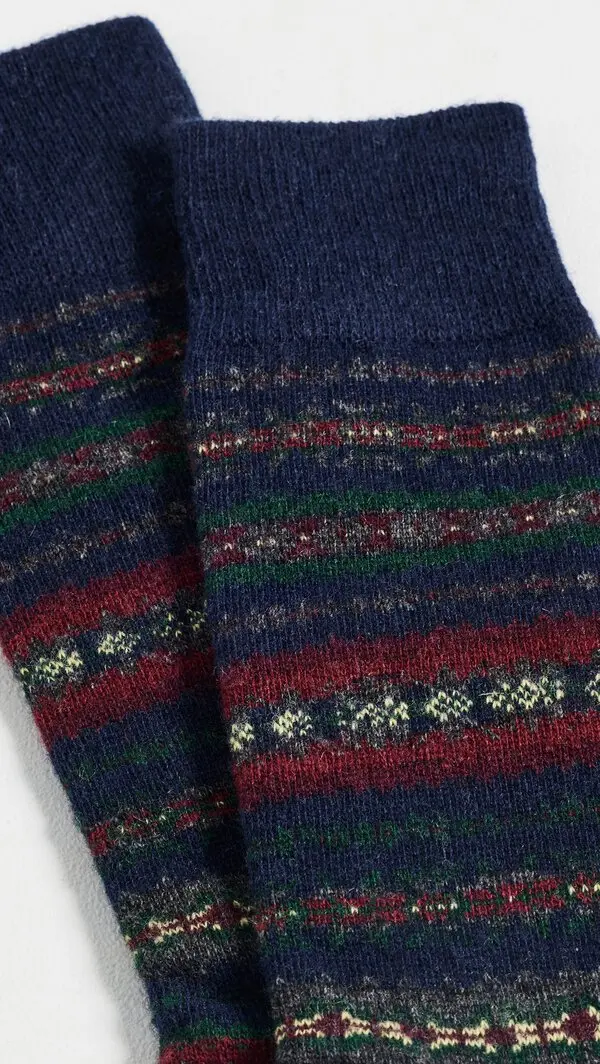 Polo Ralph Lauren Wool Fair Isle Crew Socks