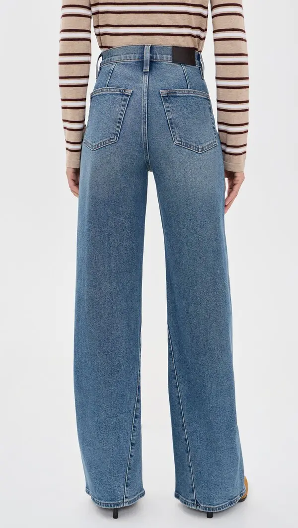 PISTOLA Kyra High Rise Bowed Wide Leg Jeans