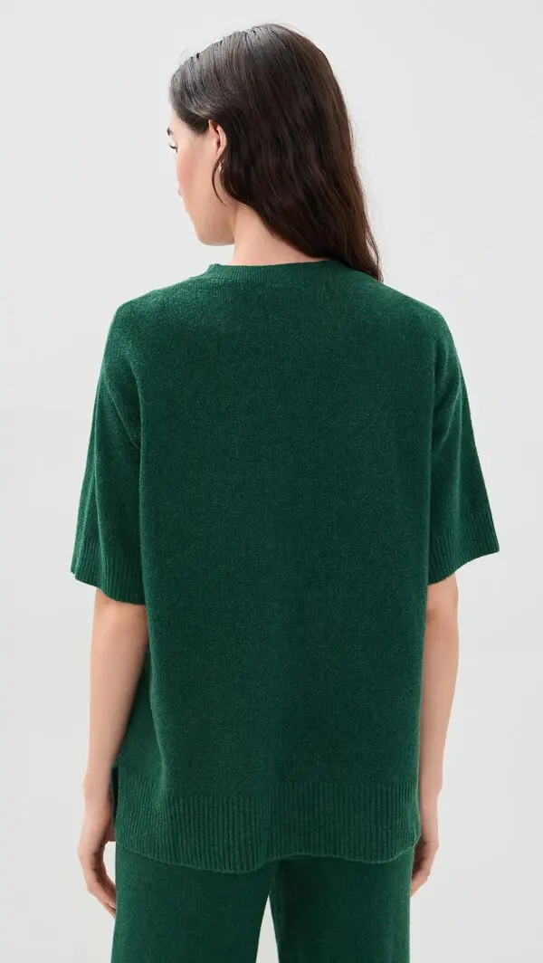 Marine Layer Short Sleeve Sweater Lounge Tee