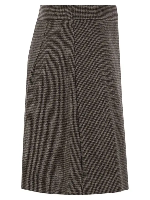Max Mara Vetta Houndstooth Wrap Skorts