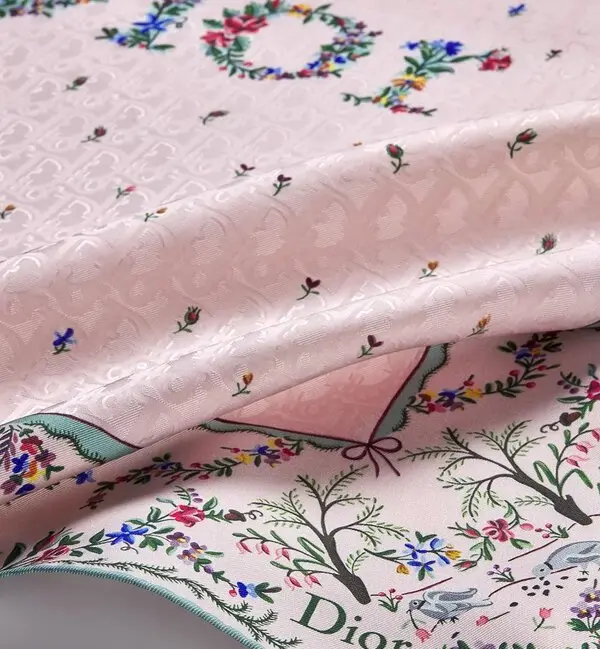 Dior Dioramour Revolution Flowers 90 Square Scarf