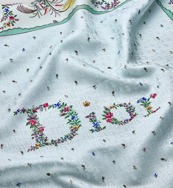 Dior Dioramour Revolution Flowers 90 Square Scarf