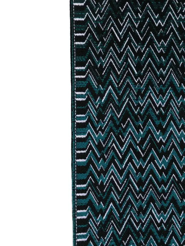 Missoni Zig-zag Wool Scarf - Black