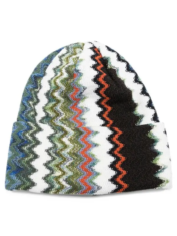 Missoni Zig-zag Wool Knit Beanie