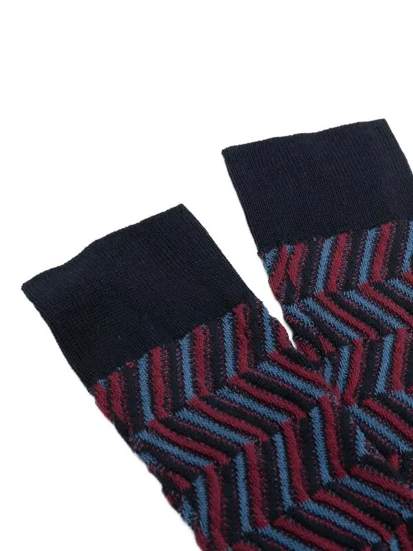 Missoni Zig-zag Pattern Knee-high Socks