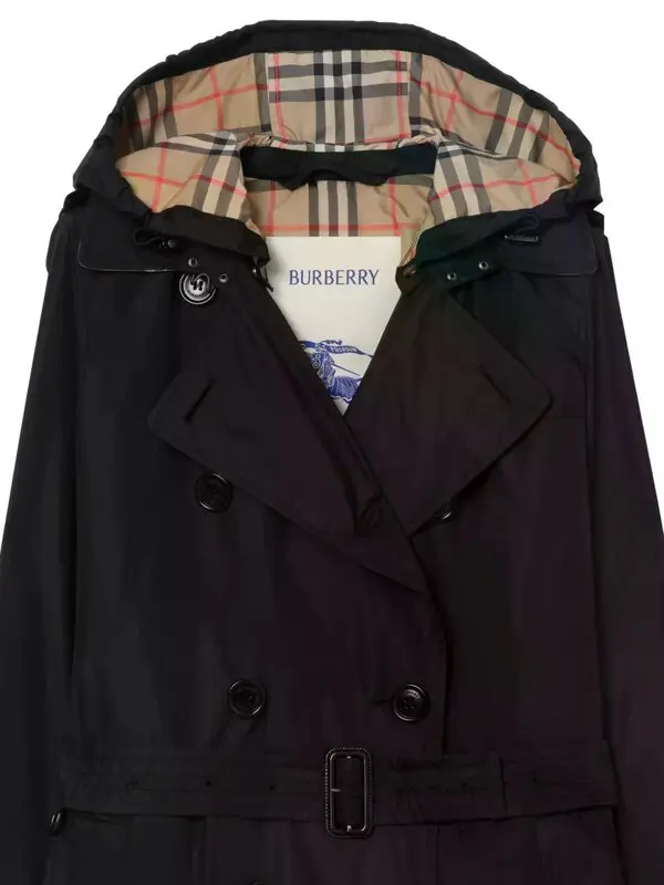 Burberry Mid-length Nylon Kensington Hooded Trench Coat