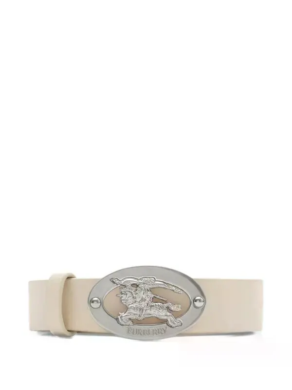 Burberry Thin Reversible Check Oval Belt