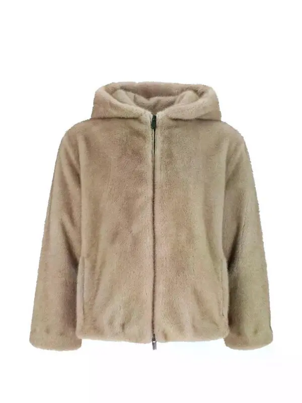 P.a.r.o.s.h Faux-fur Hooded Jacket