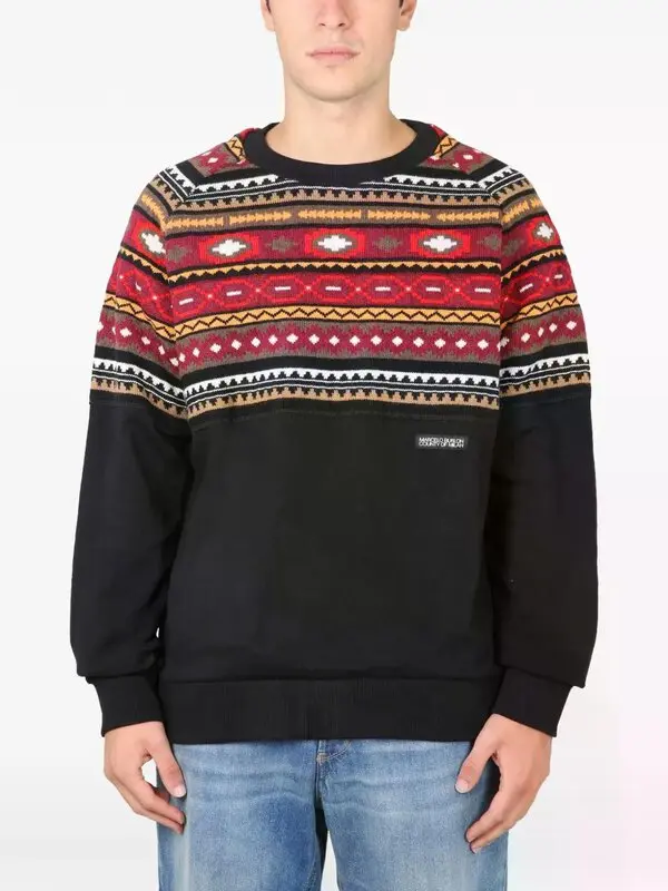 COUNTY OF MILAN Crew-neck Sweatshirt - Black