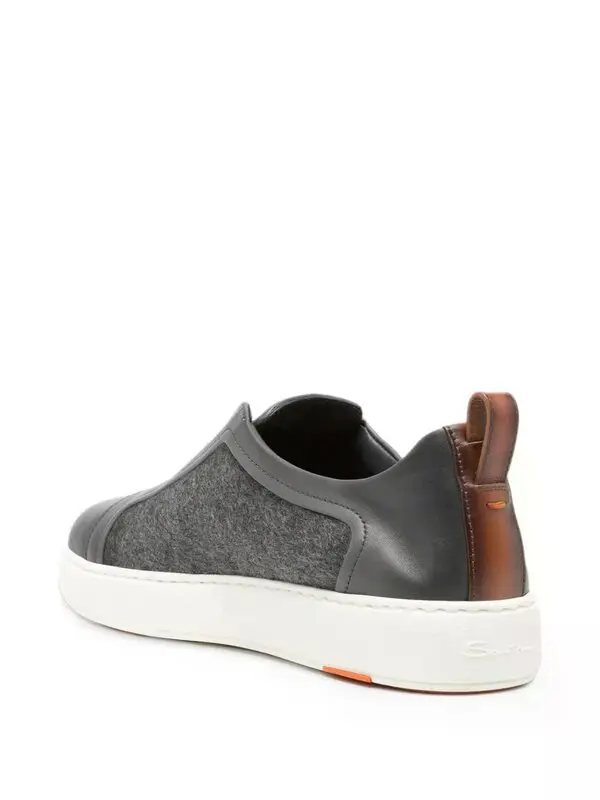 Santoni Victory Panelled Sneakers - Grey