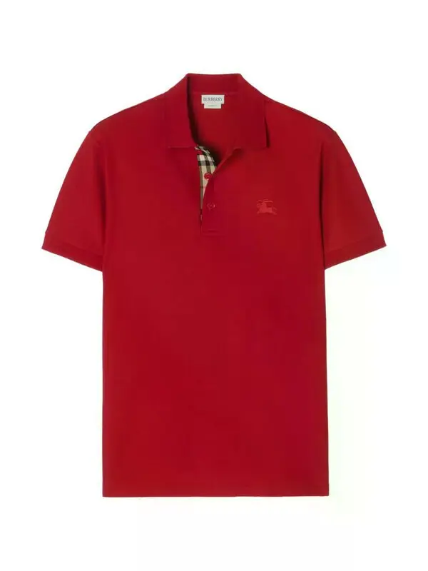 Burberry Cotton Polo Shirt - Red