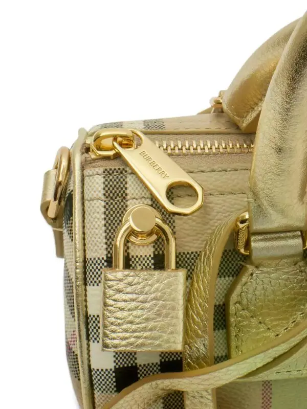 Burberry Mini Check Bowling Bag