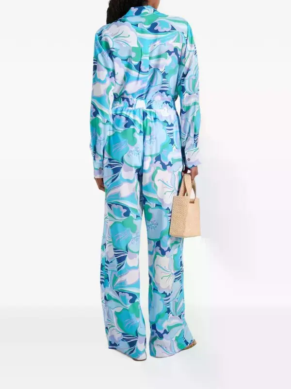 Melissa Odabash Floral-print Palazzo Pants